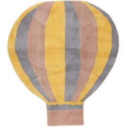 Nain Trading Orientteppich Balloon Handtufted 109x122 Orientteppich, rechteckig, Höhe: 18 mm