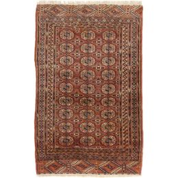 Nain Trading Orientteppich Afghan Mauri 99x167 Handgeknüpfter Orientteppich, rechteckig, Höhe: 6 mm, braun|rot