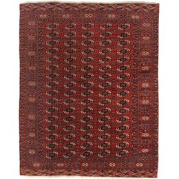 Nain Trading Orientteppich Russia 251x311 Handgeknüpfter Orientteppich, rechteckig, Höhe: 5 mm, braun|rot