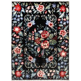 Nain Trading Designteppich Arijana Design 176x237 Handgeknüpfter Moderner Orientteppich, rechteckig, Höhe: 5 mm, schwarz