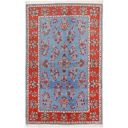 Nain Trading Orientteppich Sarough 146x229 Handgeknüpfter Orientteppich / Perserteppich, rechteckig, Höhe: 12 mm, rot