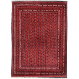 Nain Trading Orientteppich Afghan Mauri 146x195 Handgeknüpfter Orientteppich, rechteckig, Höhe: 6 mm, rot