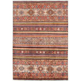 Nain Trading Orientteppich Arijana Shaal 174x246 Handgeknüpfter Orientteppich, rechteckig, Höhe: 5 mm, rot