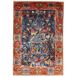 Nain Trading Designteppich Arijana Design 205x300 Handgeknüpfter Moderner Orientteppich, rechteckig, Höhe: 5 mm, rot