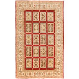 Nain Trading Orientteppich Arijana Bakhtiari 208x338 Handgeknüpfter Orientteppich, rechteckig, Höhe: 5 mm, beige|rot