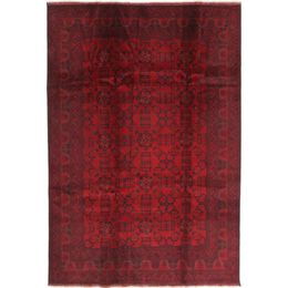 Nain Trading Orientteppich Khal Mohammadi 206x302 Handgeknüpfter Orientteppich, rechteckig, Höhe: 6 mm, rot