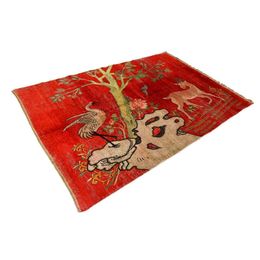 Nain Trading Designteppich Arijana Design 181x261 Handgeknüpfter Moderner Orientteppich, rechteckig, Höhe: 5 mm, rot