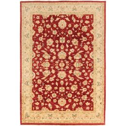Nain Trading Orientteppich Ziegler Farahan 218x314 Handgeknüpfter Orientteppich, rechteckig, Höhe: 6 mm, beige|rot