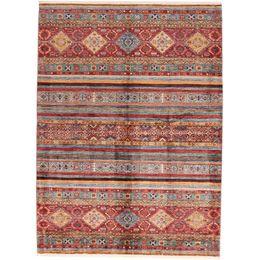 Nain Trading Orientteppich Arijana Shaal 179x243 Handgeknüpfter Orientteppich, rechteckig, Höhe: 5 mm, rot