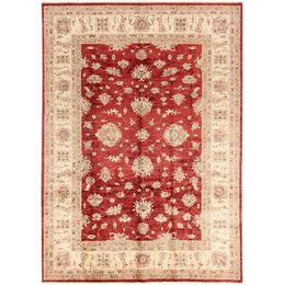 Nain Trading Orientteppich Ziegler Farahan 211x295 Handgeknüpfter Orientteppich, rechteckig, Höhe: 6 mm, beige|rot