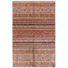 Nain Trading Orientteppich Arijana Shaal 167x259 Handgeknüpfter Orientteppich, rechteckig, Höhe: 5 mm, rot
