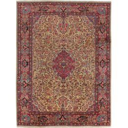 Nain Trading Orientteppich Keshan 271x359 Handgeknüpfter Orientteppich / Perserteppich, rechteckig, Höhe: 12 mm, braun|rot