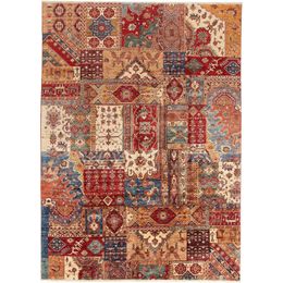 Nain Trading Orientteppich Arijana Bakhtiari 209x290 Handgeknüpfter Orientteppich, rechteckig, Höhe: 5 mm, rot