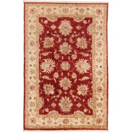 Nain Trading Orientteppich Ziegler Farahan 119x180 Handgeknüpfter Orientteppich, rechteckig, Höhe: 6 mm, beige|rot