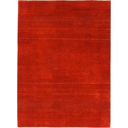 Nain Trading Orientteppich Indo Gabbeh Loribaft 235x170 Handgeknüpfter Moderner Orientteppich, rechteckig, Höhe: 15 mm, rot