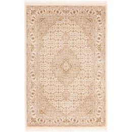Nain Trading Orientteppich Indo Bidjar 120x181 Handgeknüpfter Orientteppich, rechteckig, Höhe: 15 mm, beige