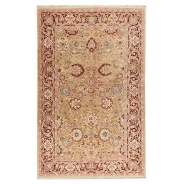 Nain Trading Orientteppich Ziegler Farahan Arijana 137x222 Handgeknüpfter Orientteppich, rechteckig, Höhe: 5 mm, beige|rot