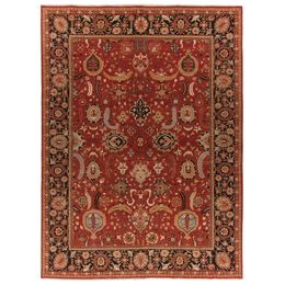 Nain Trading Orientteppich Indo Täbriz Royal 299x399 Handgeknüpfter Orientteppich, rechteckig, Höhe: 12 mm, rot