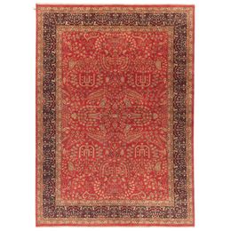 Nain Trading Orientteppich Indo Täbriz Royal 171x239 Handgeknüpfter Orientteppich, rechteckig, Höhe: 12 mm, rot