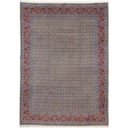 Nain Trading Orientteppich Moud 246x339 Handgeknüpfter Orientteppich / Perserteppich, rechteckig, Höhe: 12 mm, grau