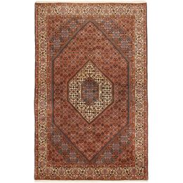 Nain Trading Orientteppich Bidjar Tekab 141x216 Handgeknüpfter Orientteppich / Perserteppich, rechteckig, Höhe: 15 mm, braun|rot