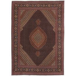 Nain Trading Orientteppich Täbriz 50Raj Mahi 253x360 Handgeknüpfter Orientteppich, rechteckig, Höhe: 7 mm, braun