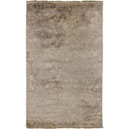 Nain Trading Designteppich Sindhi 91x150 Handgeknüpfter Moderner Orientteppich / Designteppich, rechteckig, Höhe: 12 mm, beige|braun