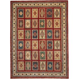 Nain Trading Orientteppich Arijana Bakhtiari 306x412 Handgeknüpfter Orientteppich, rechteckig, Höhe: 5 mm, braun|rot