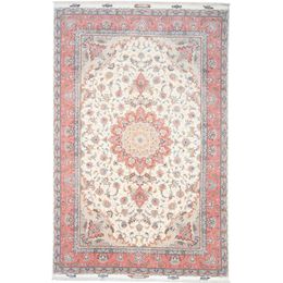 Nain Trading Orientteppich Täbriz 50Raj 196x311 Handgeknüpfter Orientteppich / Perserteppich, rechteckig, Höhe: 7 mm, beige