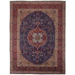 Nain Trading Orientteppich Täbriz 301x390 Handgeknüpfter Orientteppich / Perserteppich, rechteckig, Höhe: 10 mm, braun|rot