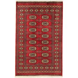 Nain Trading Orientteppich Pakistan Buchara 3ply 98x156 Handgeknüpfter Orientteppich, rechteckig, Höhe: 8 mm, rot