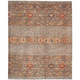 Nain Trading Orientteppich Arijana Shaal 247x300 Handgeknüpfter Orientteppich, rechteckig, Höhe: 5 mm, braun