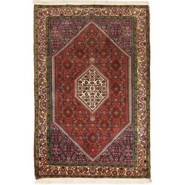 Nain Trading Orientteppich Bidjar 112x169 Handgeknüpfter Orientteppich / Perserteppich, rechteckig, Höhe: 15 mm, braun|rot