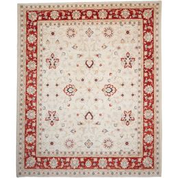 Nain Trading Orientteppich Ziegler Farahan 250x302 Handgeknüpfter Orientteppich, rechteckig, Höhe: 6 mm, beige|rot