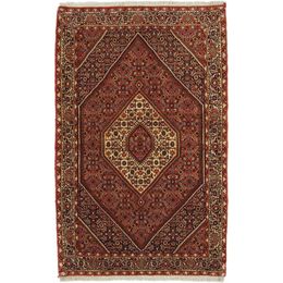 Nain Trading Orientteppich Bidjar 109x179 Handgeknüpfter Orientteppich / Perserteppich, rechteckig, Höhe: 15 mm, braun|rot