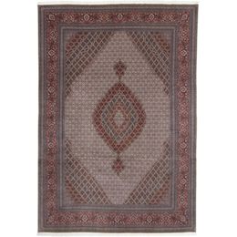 Nain Trading Orientteppich Täbriz 50Raj Mahi 254x354 Handgeknüpfter Orientteppich, rechteckig, Höhe: 7 mm, grau