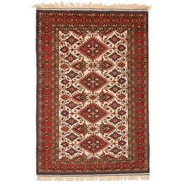 Nain Trading Orientteppich Afghan Mauri Kabul 149x207 Handgeknüpfter Orientteppich, rechteckig, Höhe: 6 mm, braun|rot