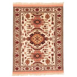 Nain Trading Orientteppich Afghan Mauri Kabul 111x140 Handgeknüpfter Orientteppich, rechteckig, Höhe: 6 mm, rot