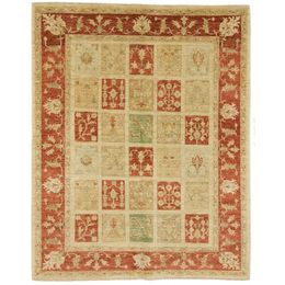Nain Trading Orientteppich Arijana Bakhtiari 151x188 Handgeknüpfter Orientteppich, rechteckig, Höhe: 5 mm, beige|rot