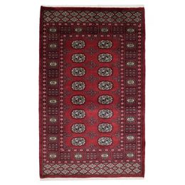 Nain Trading Orientteppich Pakistan Buchara 3ply 95x151 Handgeknüpfter Orientteppich, rechteckig, Höhe: 8 mm, rot