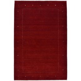 Nain Trading Orientteppich Gabbeh Loribaft 204x302 Handgeknüpfter Moderner Orientteppich, rechteckig, Höhe: 10 mm, rot