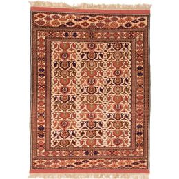 Nain Trading Orientteppich Afghan Mauri Kabul 117x154 Handgeknüpfter Orientteppich, rechteckig, Höhe: 6 mm, rot