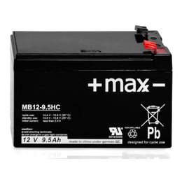 +maxx- 12V 9,5Ah ersetzt Effekta BT12-9.5 BT12-9