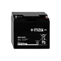 +maxx- 12V 23Ah passend für Windrad Windgenerator Windturbine Bleiakkus