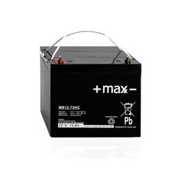 +maxx- 12V 75Ah ersetzt SB60-12 AGM Batterie wartungsfrei Bleiakkus