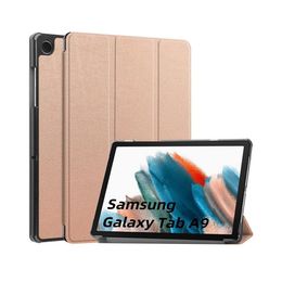 Wigento Tablet-Hülle Für Samsung Galaxy Tab A9 Tablet 3folt Wake UP Smart Cover Tasche Case
