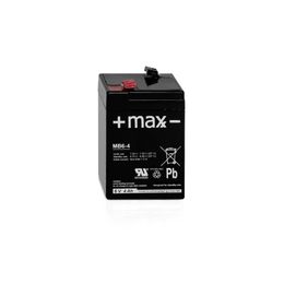 +maxx- 6V 4Ah passend für Handlampe Handscheinwerfer AGM Bleiakkus
