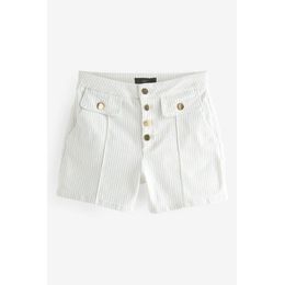 next Jeansshorts Jeansshorts mit Goldknopfdetail (1-tlg)