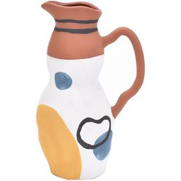 Signes Grimalt - Dekorationsvase Dekorative Vase -Vasen und braune Halter 9x14x23cm 29953 - Marrón