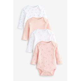 next Langarmbody Langärmelige Babybodys im 4er-Pack (4-tlg)